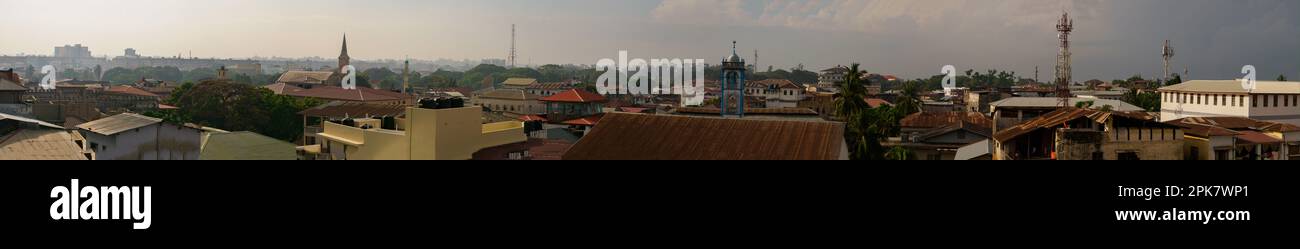 Stone Town, Zanzibar - Feb. 2021: Top view for Stone Twon also known as ...