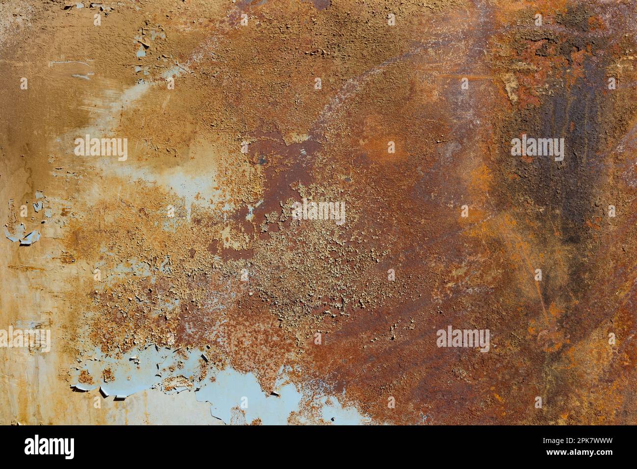Marks and rust patterns on metal containers, close up Stock Photo - Alamy
