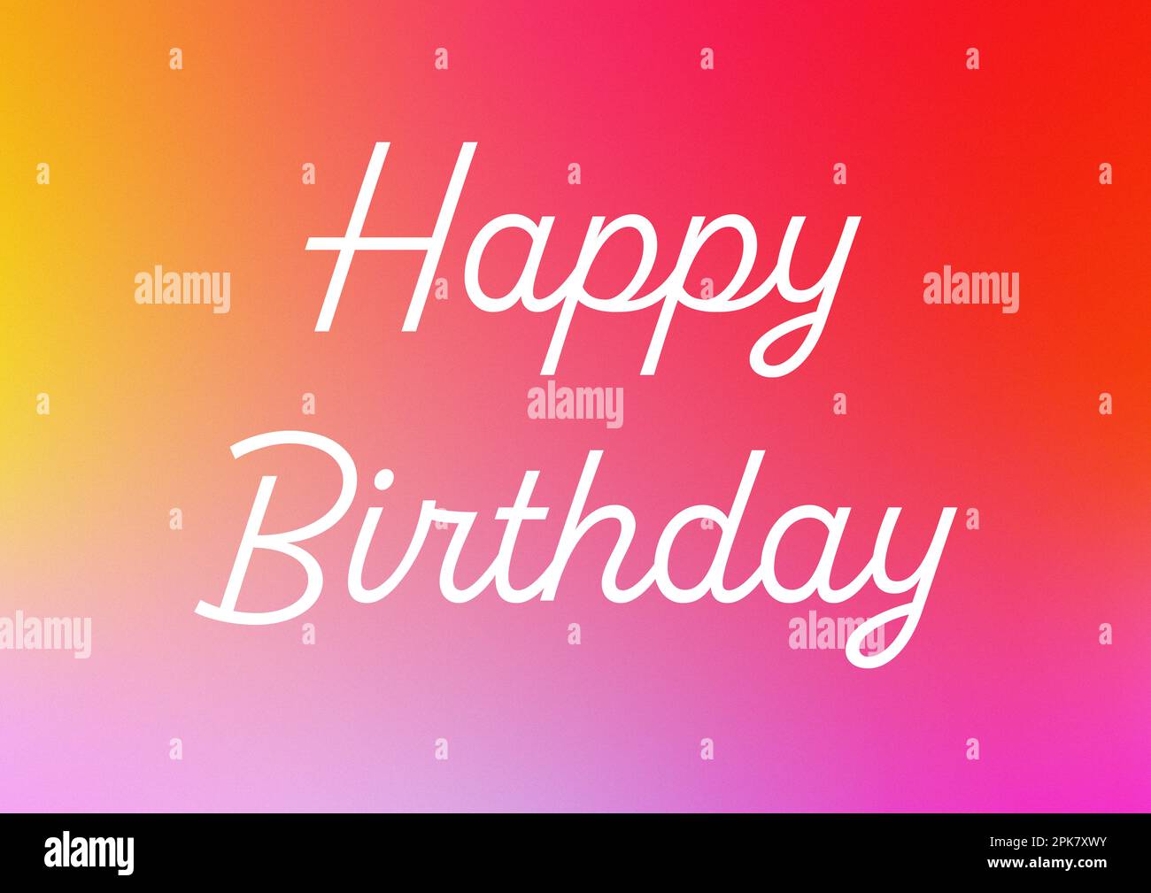 Happy Birthday – card, poster, illustration in bright colours Stock ...