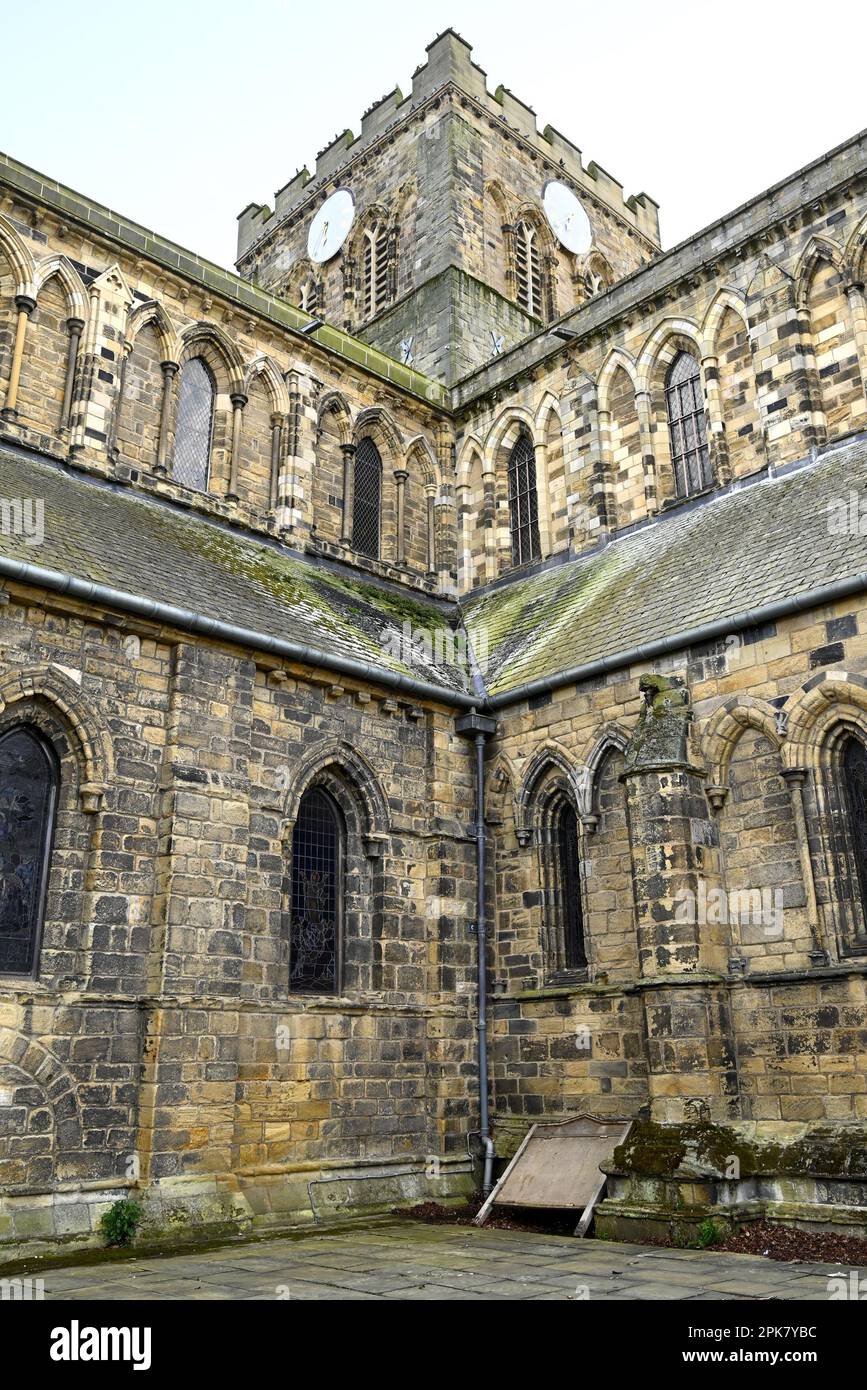 Hexham, Northumberland, England, UK. Hexham Abbey (Church of the ...