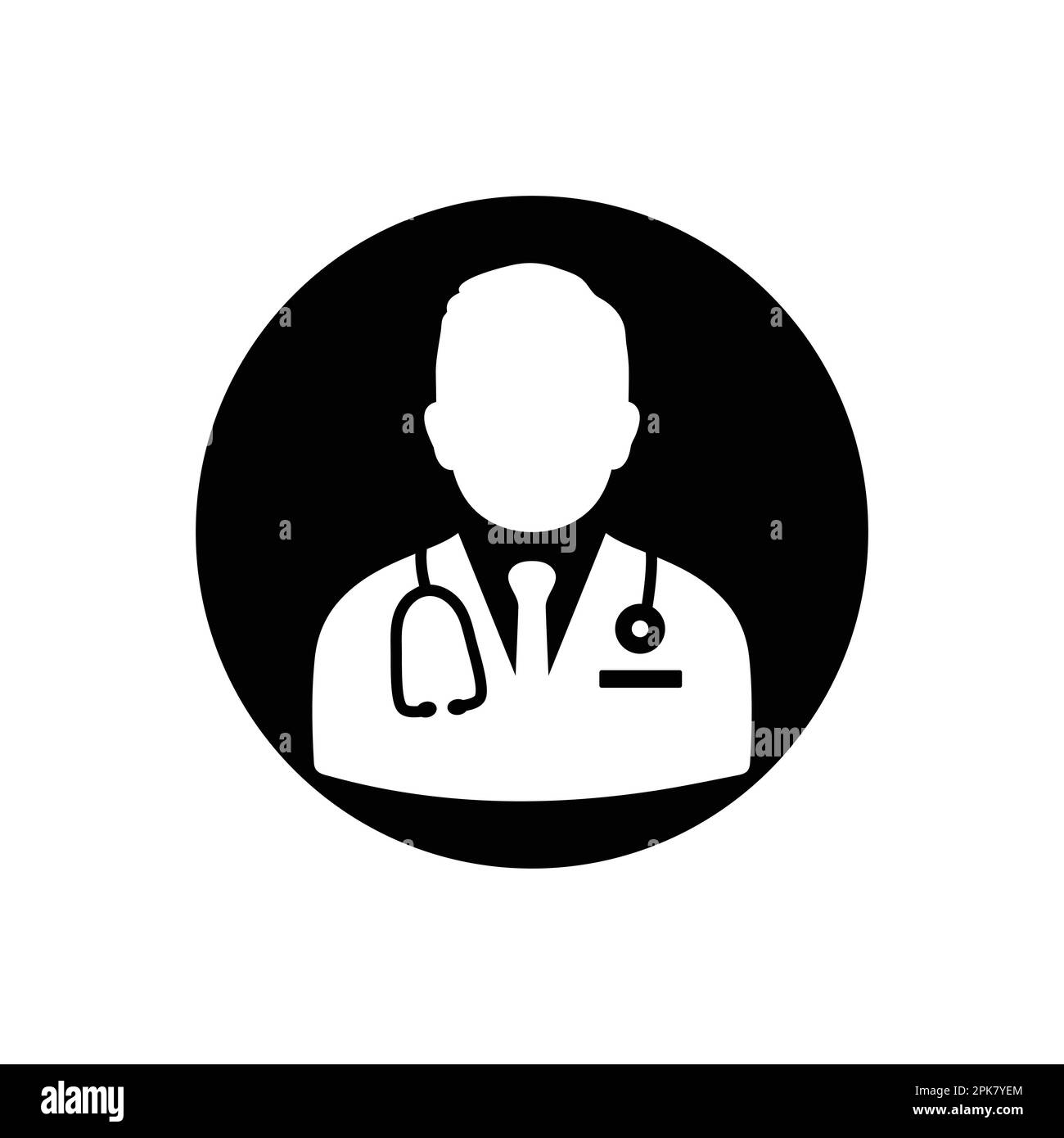 Medical Doctor, Consultant Icon. Rounded Button Style Editable Vector ...