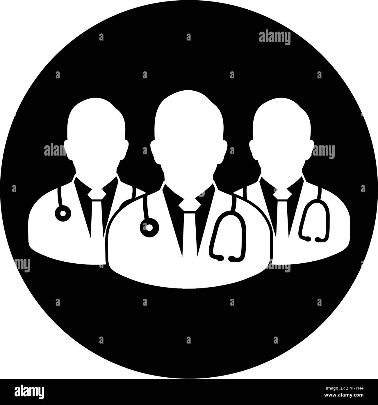 Medical Team Icon. Rounded Button style vector EPS Stock Vector Image ...