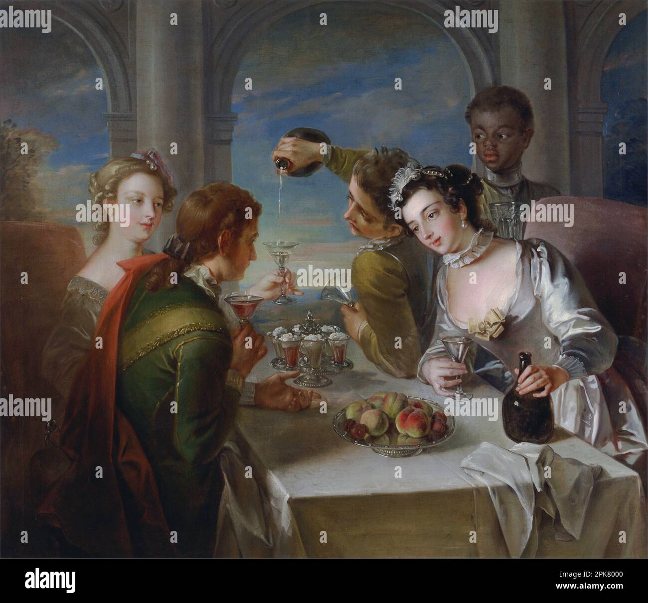 The Sense of Taste between 1744 and 1747 by Philippe Mercier Stock ...