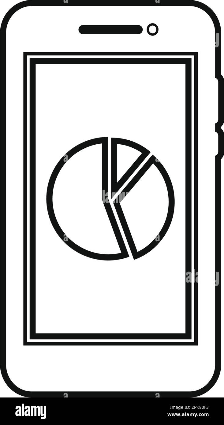 Graph icon flat style Black and White Stock Photos & Images - Alamy