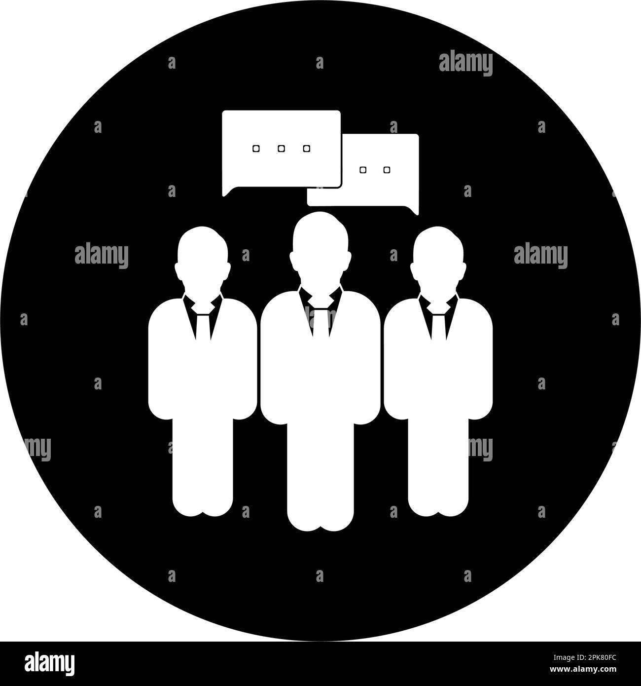 Conversation icon Stock Vector Images - Alamy
