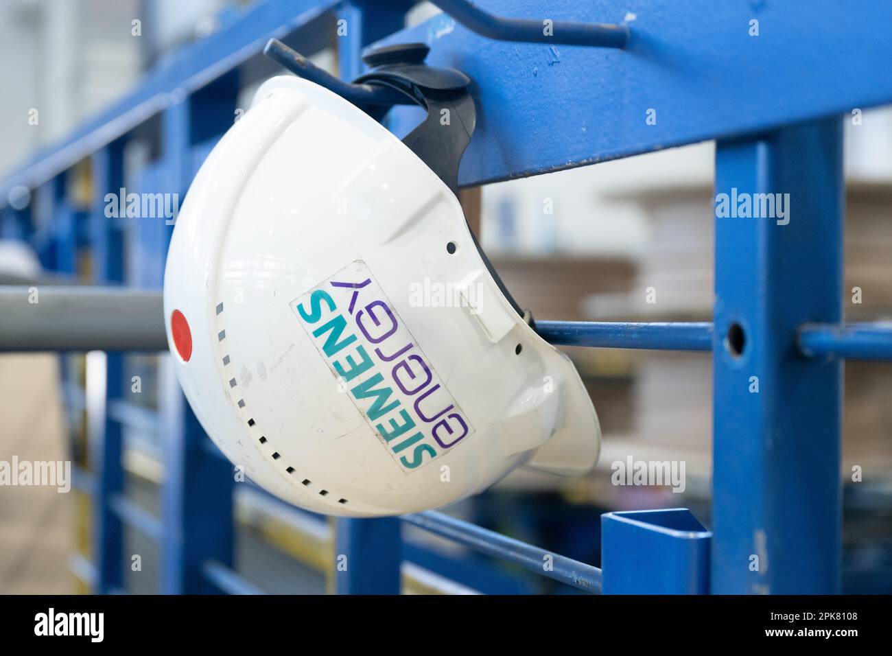 Dresden, Germany. 06th Apr, 2023. A hard hat with the inscription ...