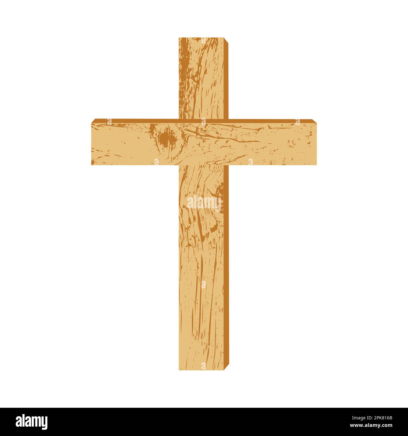 Wooden Christian cross. A simple wooden cross on a white background ... Wooden Christian cross. A simple wooden cross on a white background ...