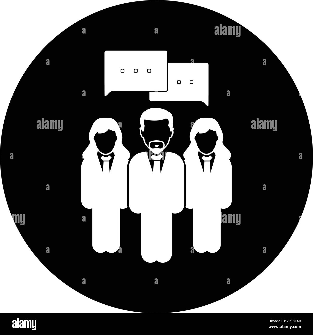 Conversation Icon. Rounded Button style vector EPS Stock Vector Image ...