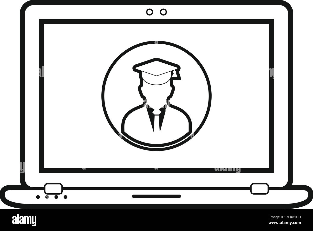 Pc e learning Stock Vector Images - Alamy