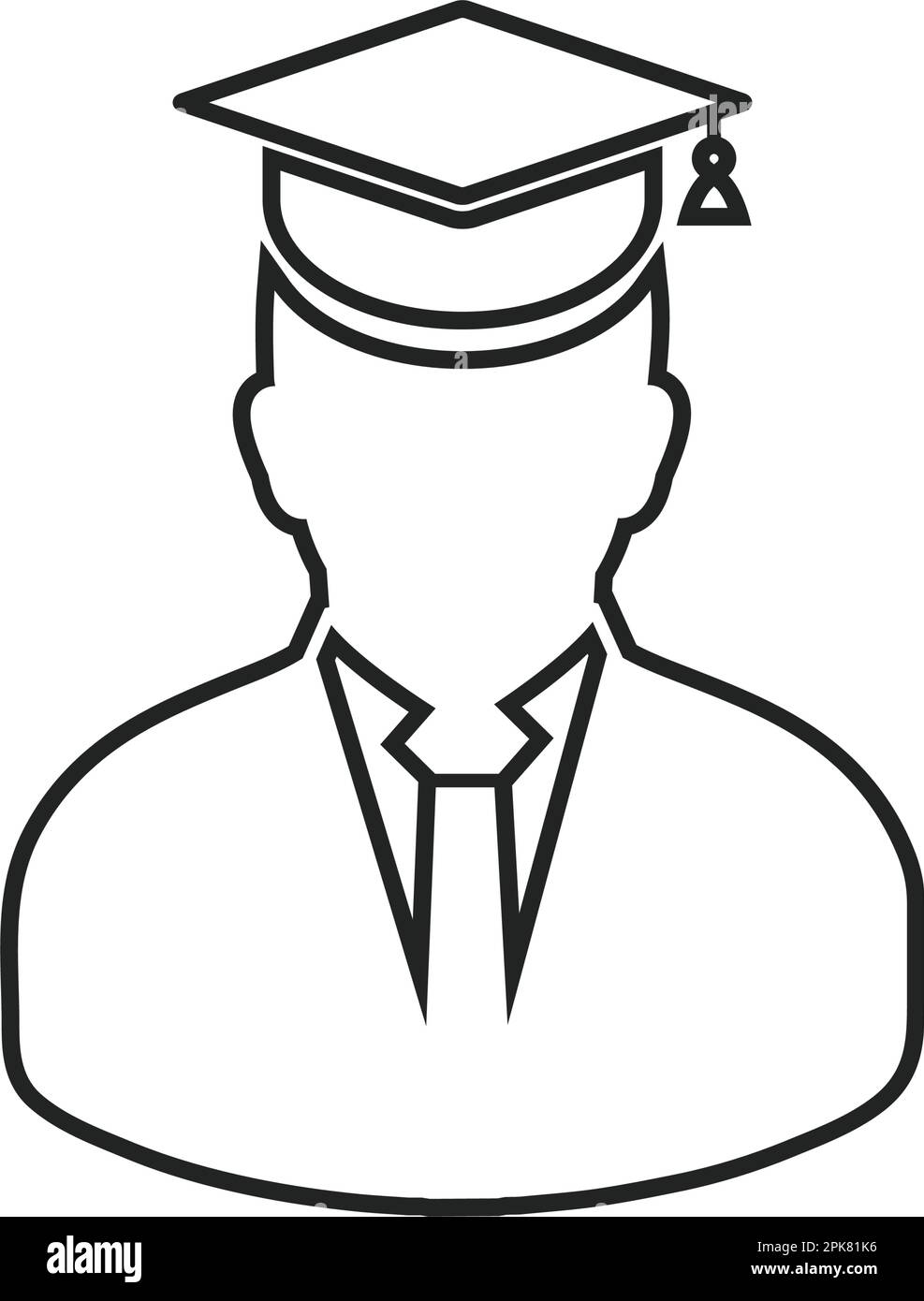 Graduate student icon vector vectors Cut Out Stock Images & Pictures ...