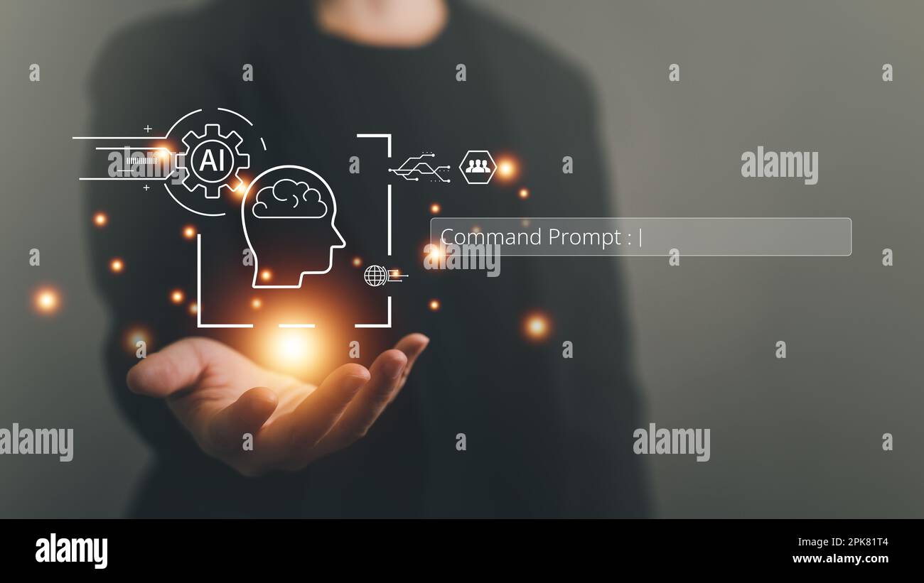 Concept of technology and business AI bot, global internet Artificial ...