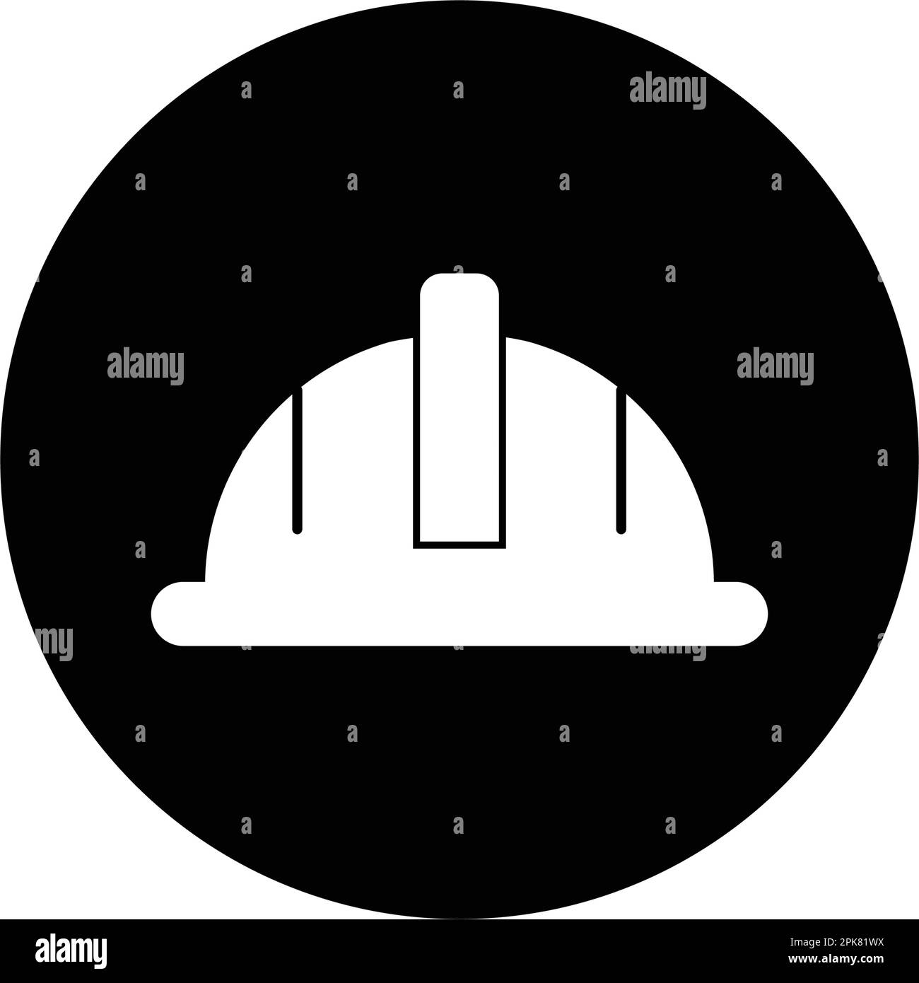 Worker Safety Button Icon. Editable Vector EPS Symbol Illustration ...