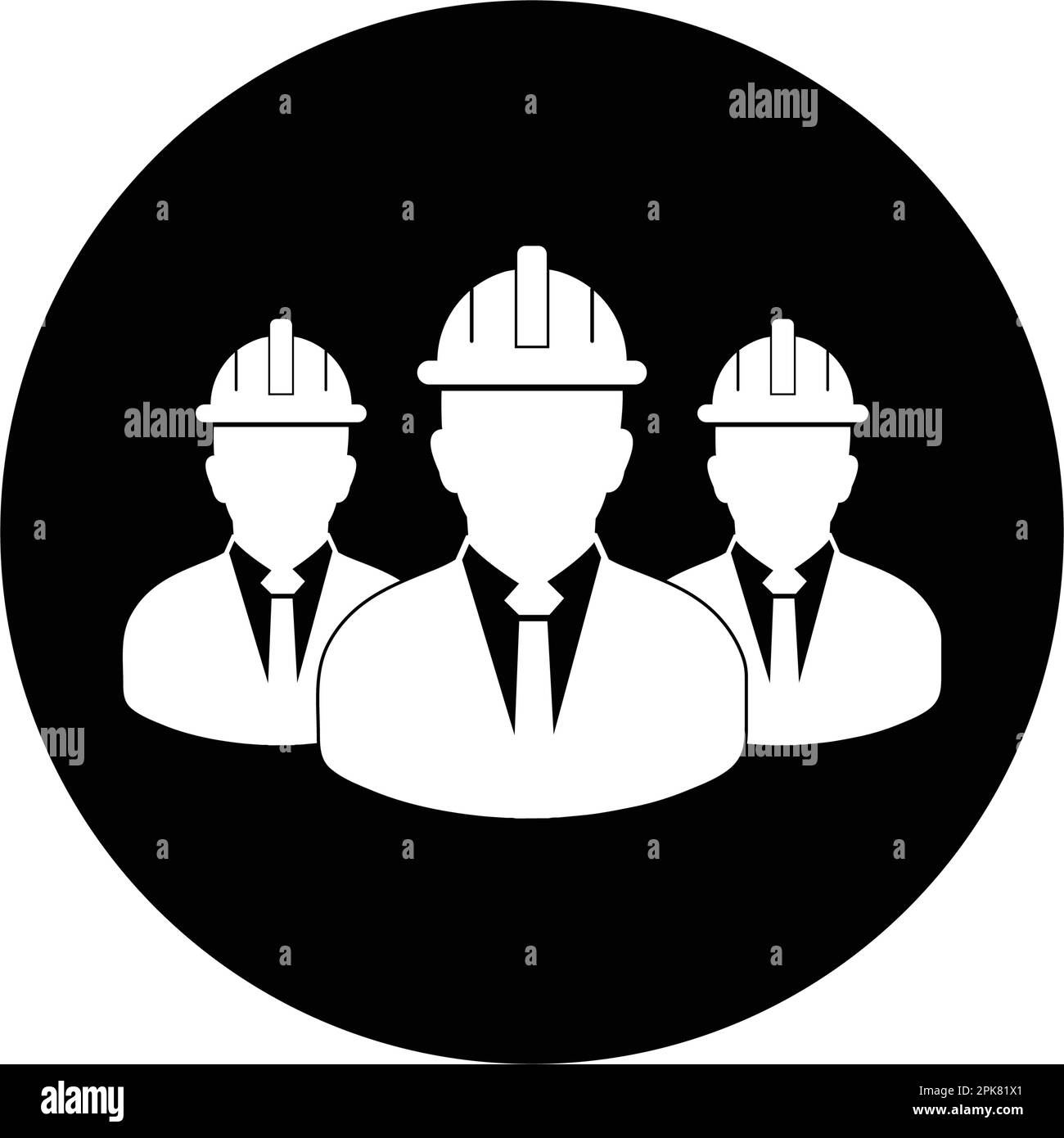 Civil Engineer Group Button Icon. Editable Vector EPS Symbol ...