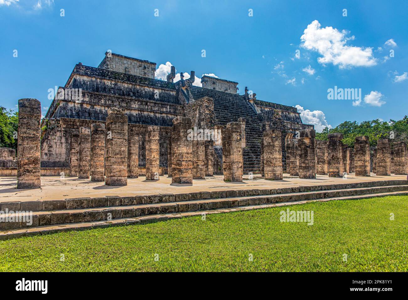 The thousand columns and the temple of the warriors of the ...