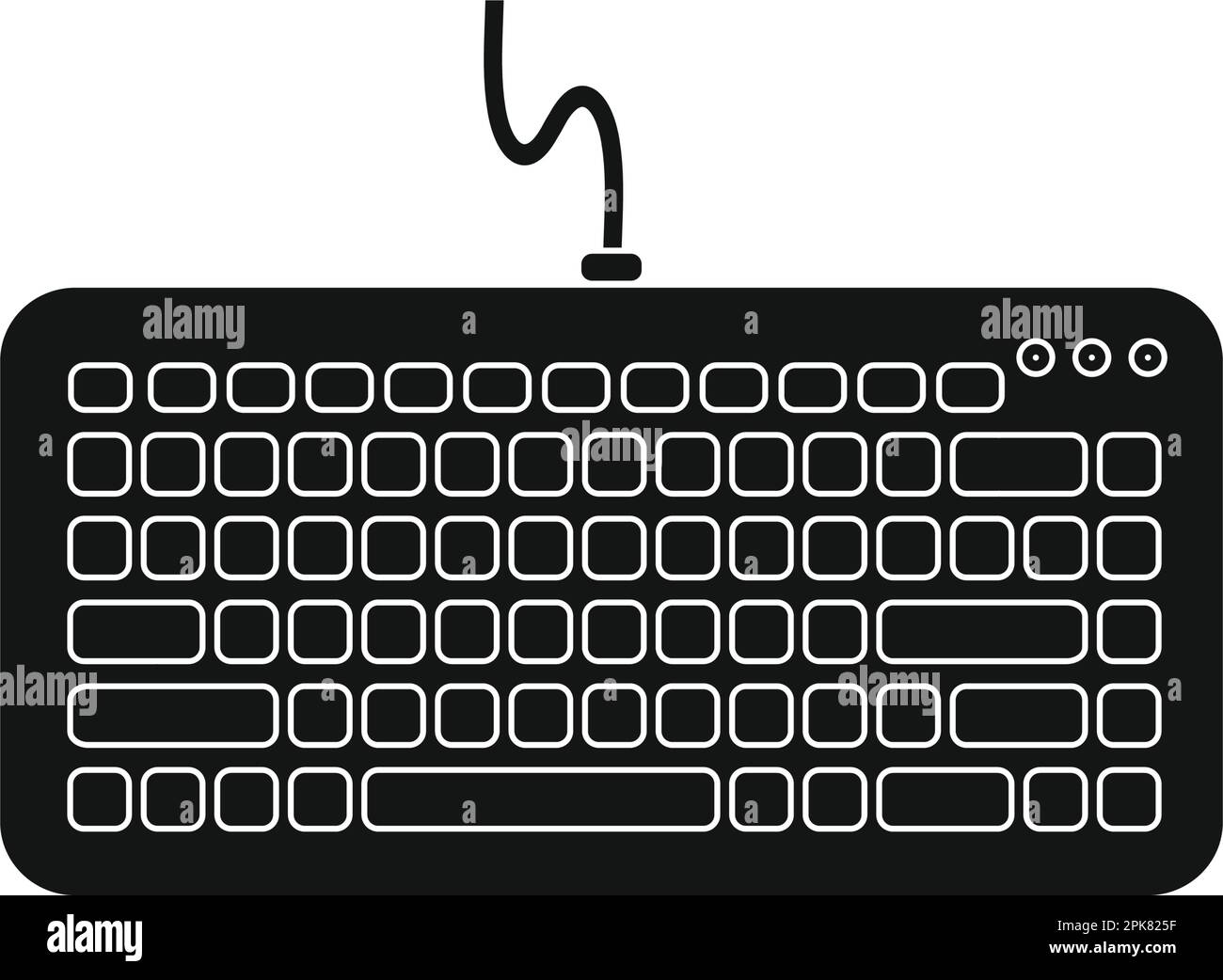 Computer Keyboard Icon. Flat style vector EPS Stock Vector Image & Art - Alamy