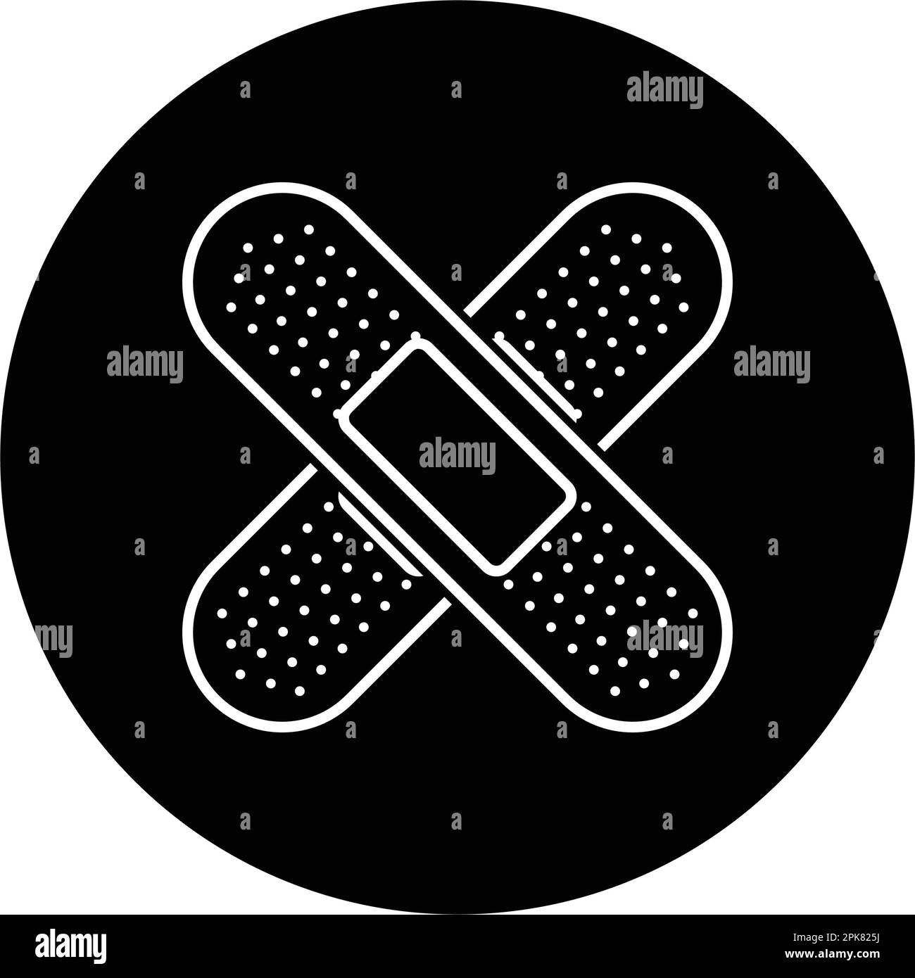 Adhesive plaster Icon. Rounded Button style vector EPS Stock Vector ...