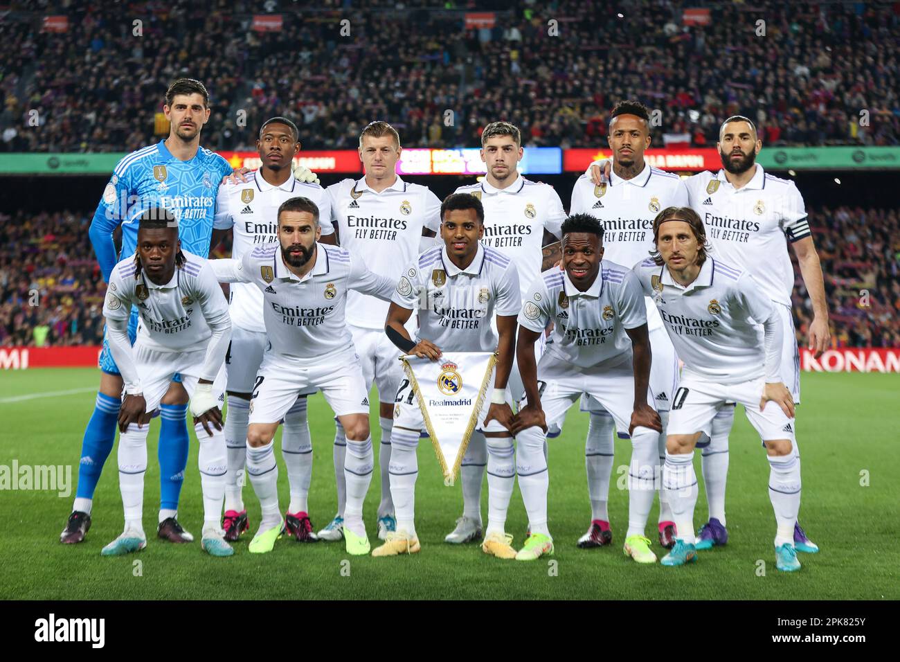 BARCELONA, SPAIN - APRIL 5: players of Real Madrid during the Semi ...