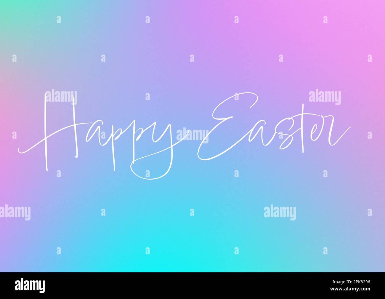 Happy Easter – card, poster, illustration in bright colours Stock Photo ...