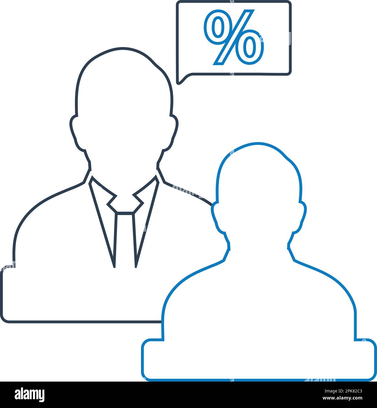 Tax advisor icon. Line style vector EPS Stock Vector Image & Art - Alamy