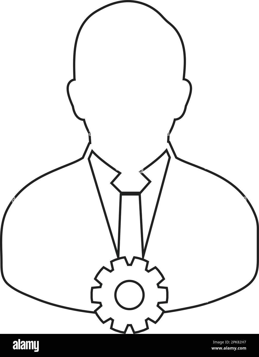 Account Settings line Icon. Vector EPS Stock Vector Image & Art - Alamy