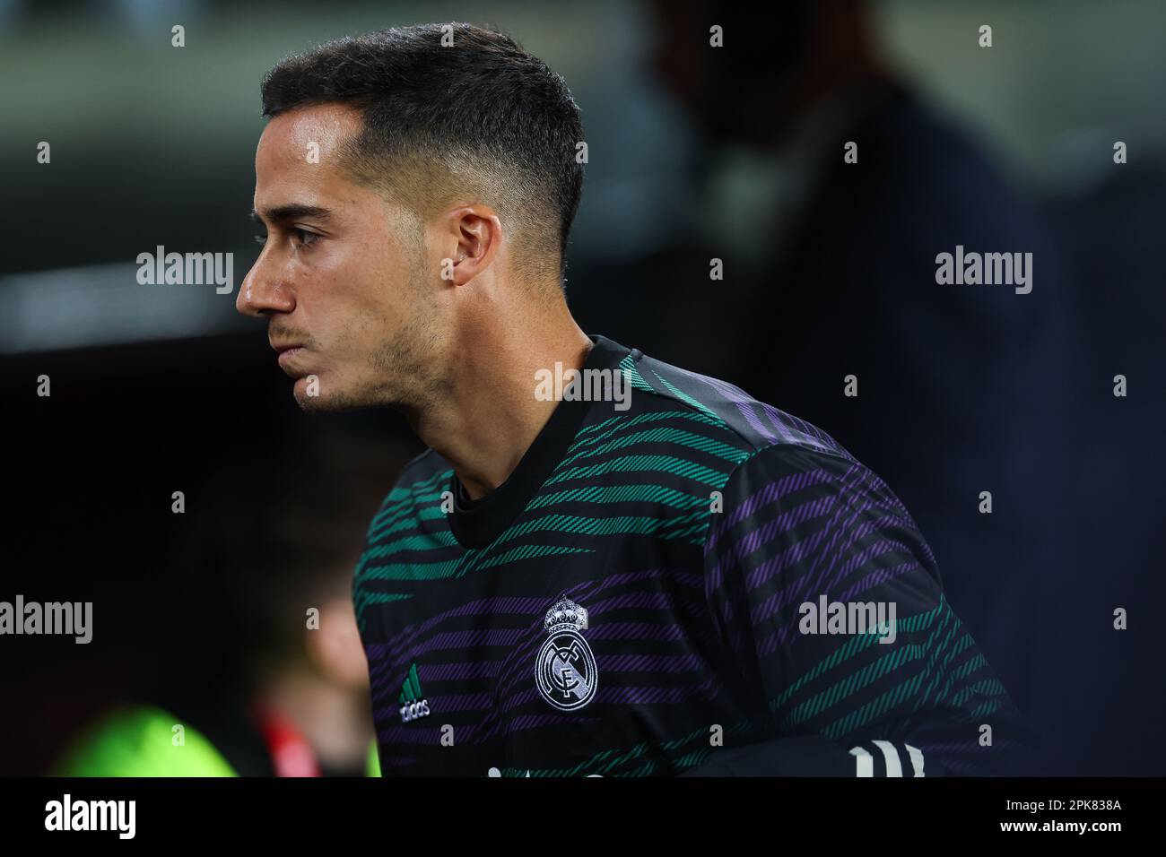 BARCELONA, SPAIN - APRIL 5: Lucas Vazquez of Real Madrid during the ...