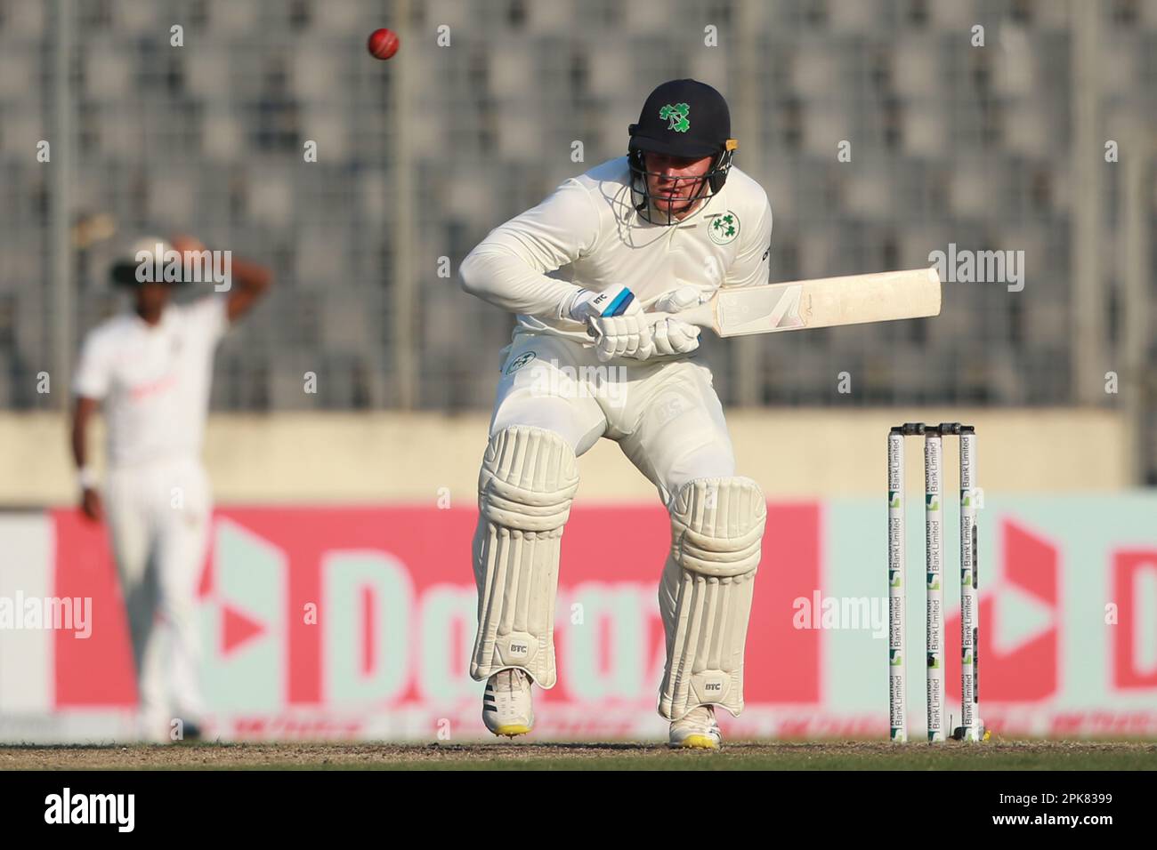 Graham Hume bats during the third day of the alone test match between ...
