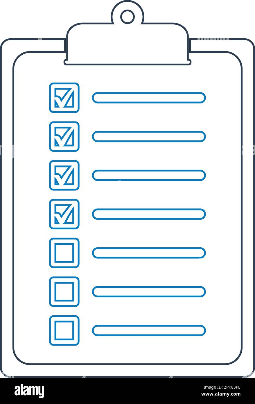 Checklist document Stock Vector Images - Alamy