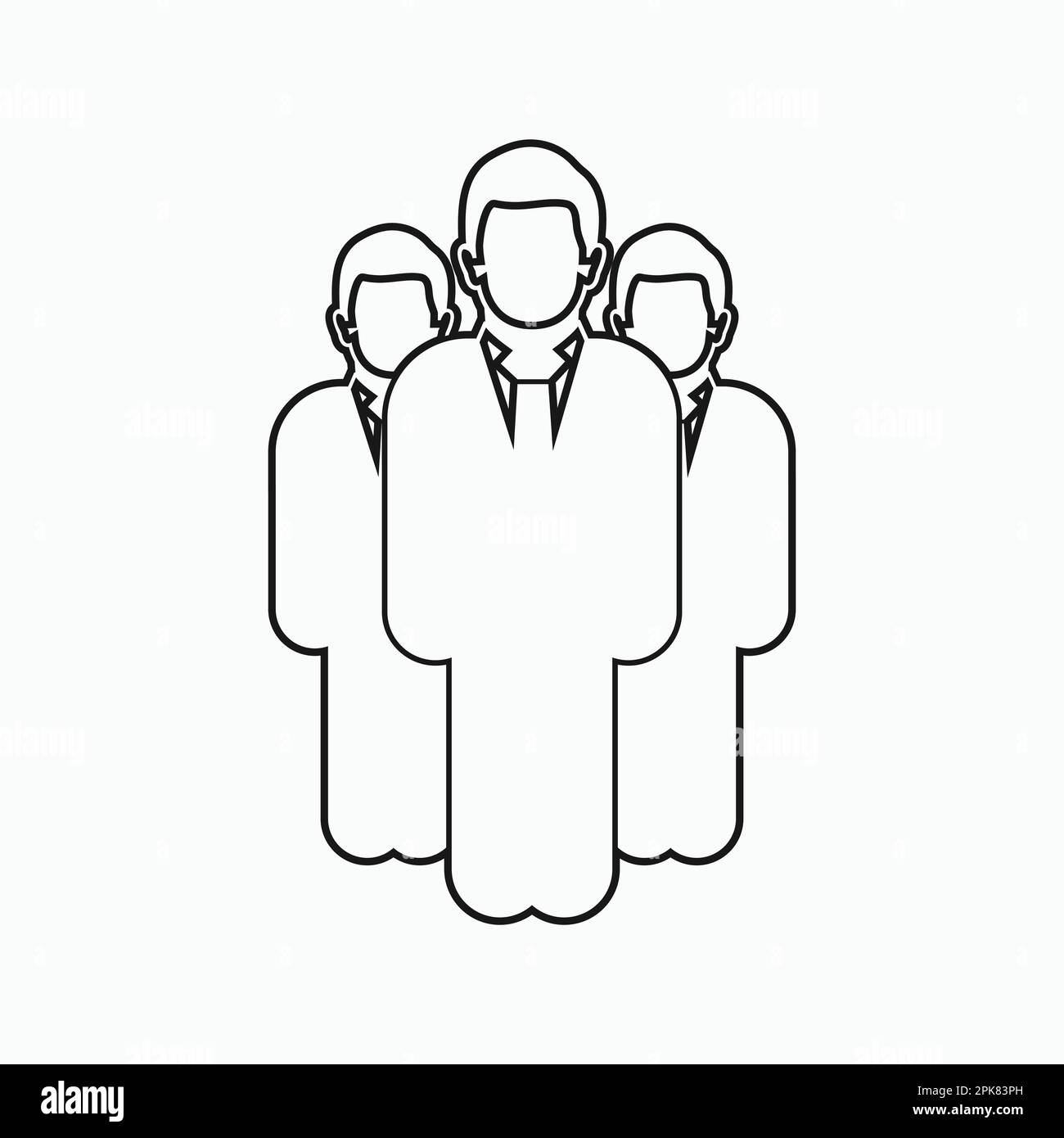 Confidence icon simple line Cut Out Stock Images & Pictures - Alamy