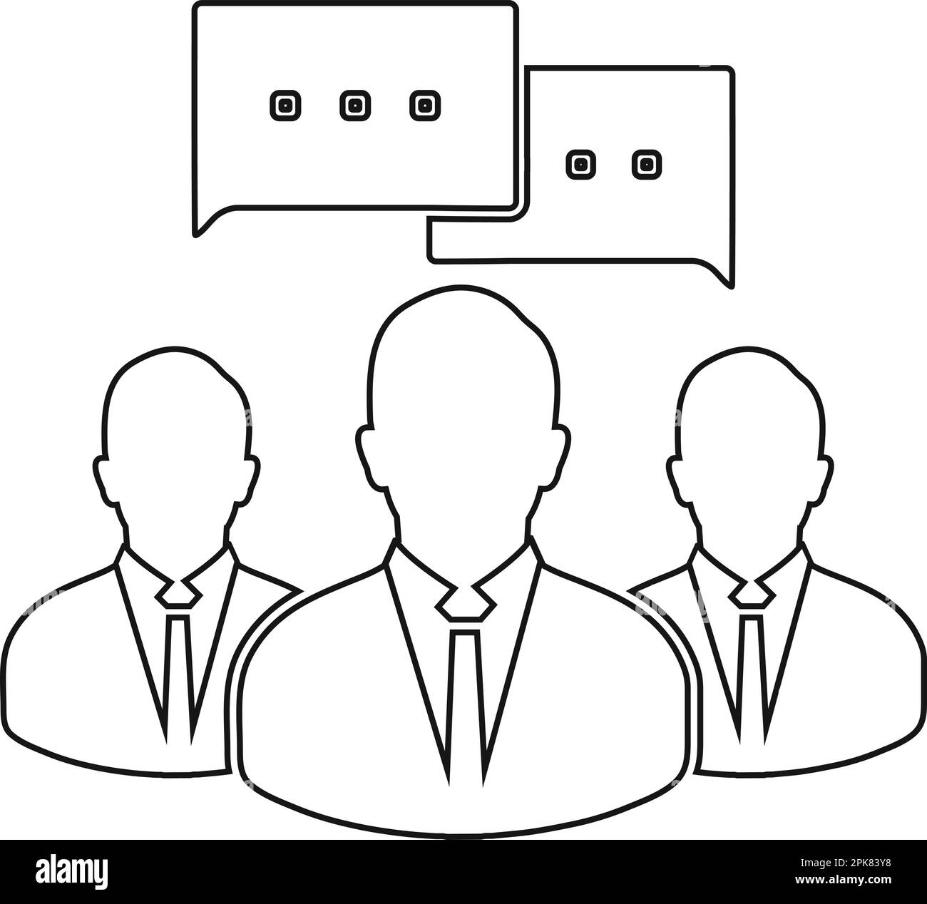 Conversation icon. Line style vector EPS Stock Vector Image & Art - Alamy