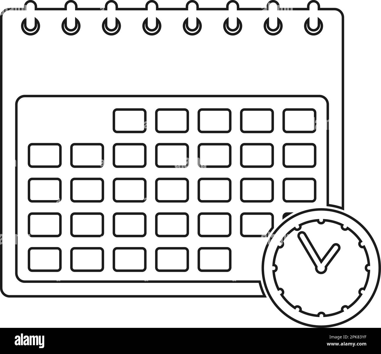 Calendar line Icon. Vector EPS Stock Vector Image & Art - Alamy