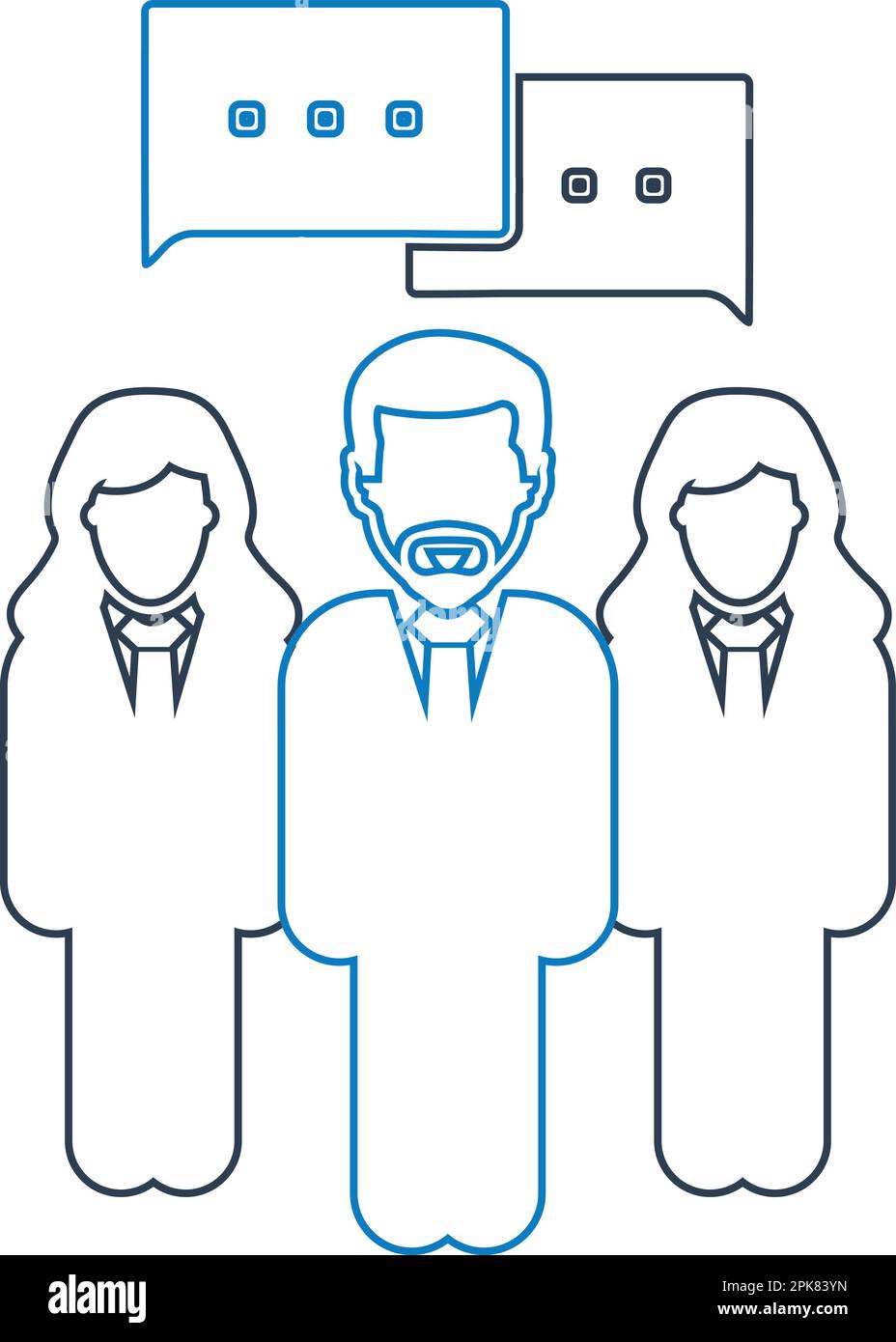 Conversation icon. Line style vector EPS Stock Vector Image & Art - Alamy