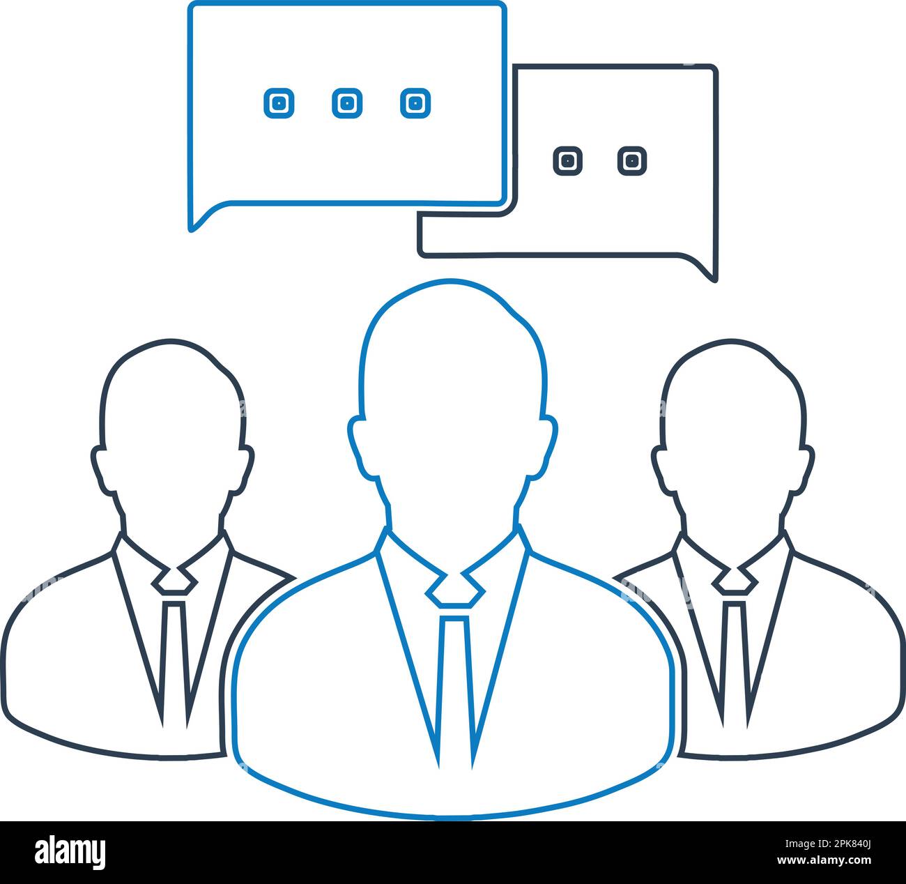 Conversation icon. Line style vector EPS Stock Vector Image & Art - Alamy