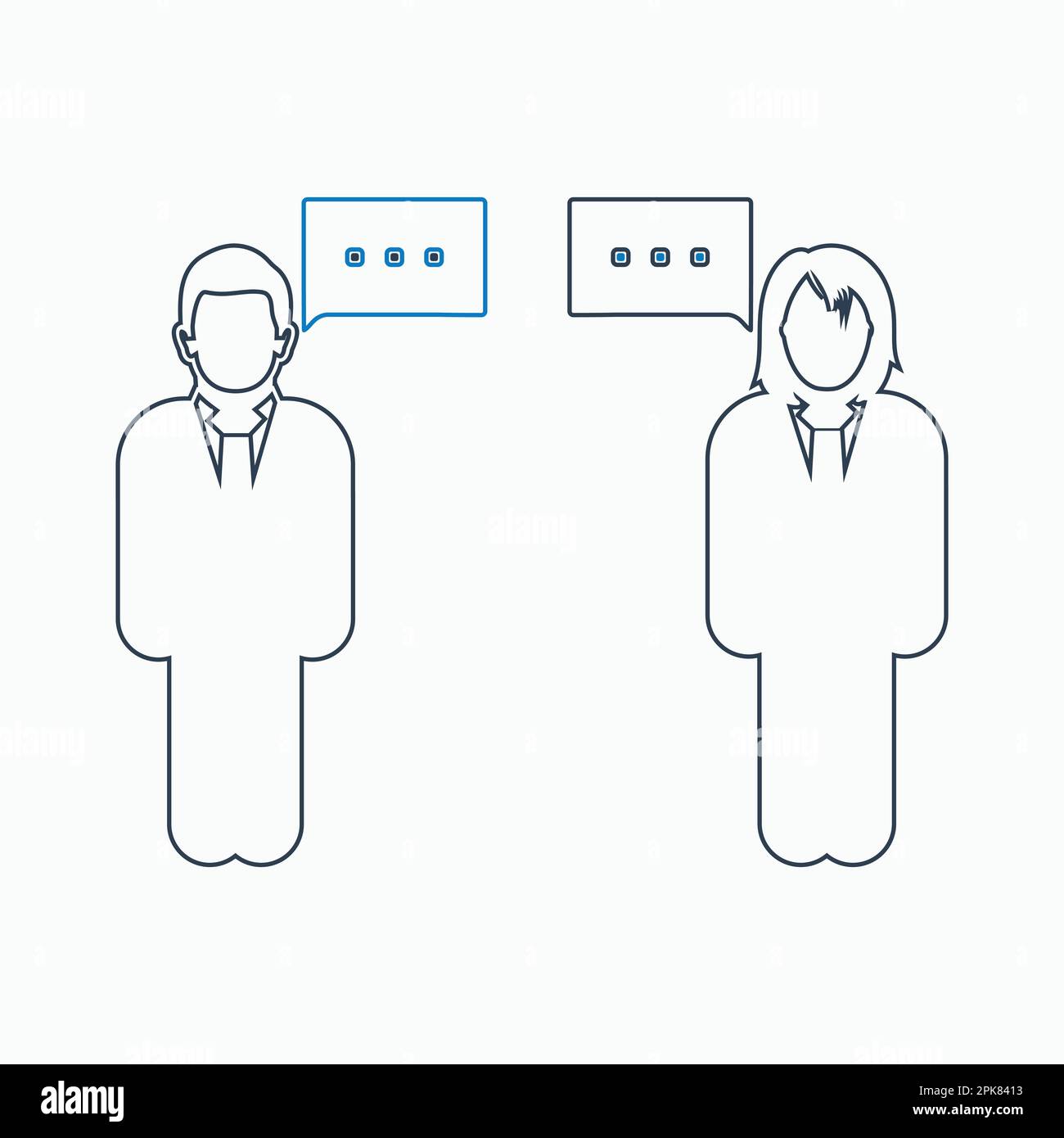 Conversation icon. Line style vector EPS Stock Vector Image & Art - Alamy