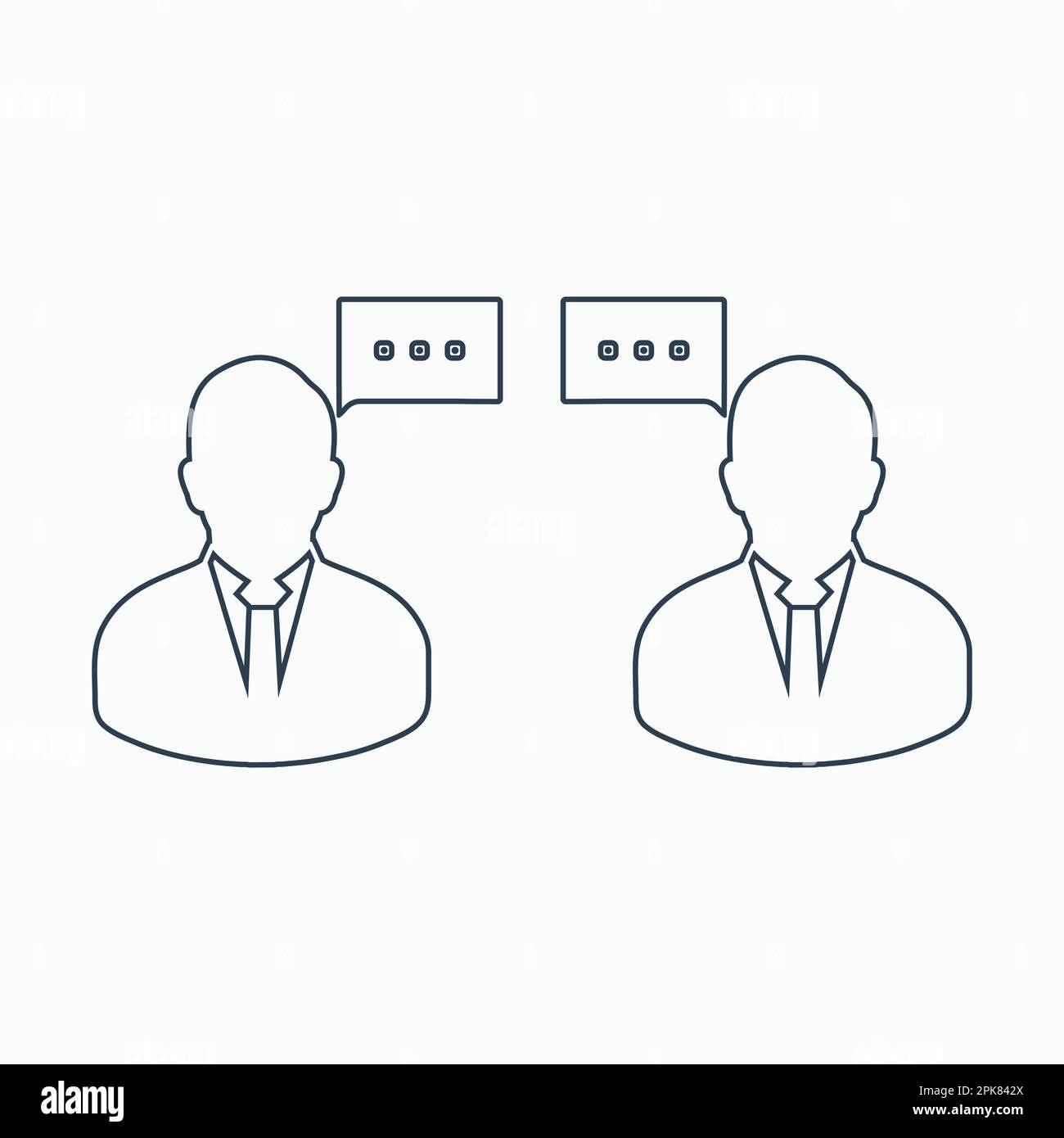 Conversation icon. Line style vector EPS Stock Vector Image & Art - Alamy