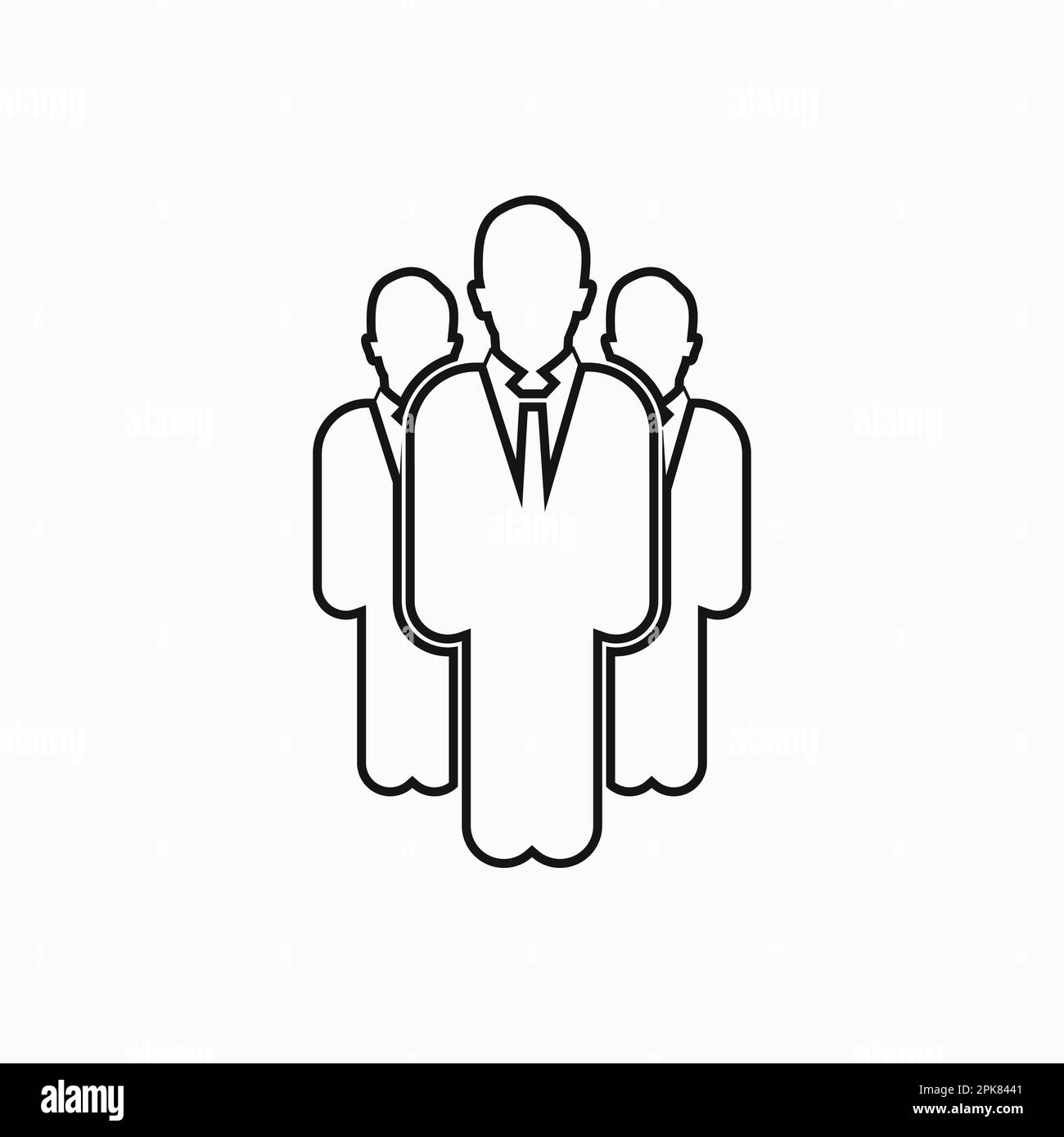 Confidence icon simple line Cut Out Stock Images & Pictures - Alamy