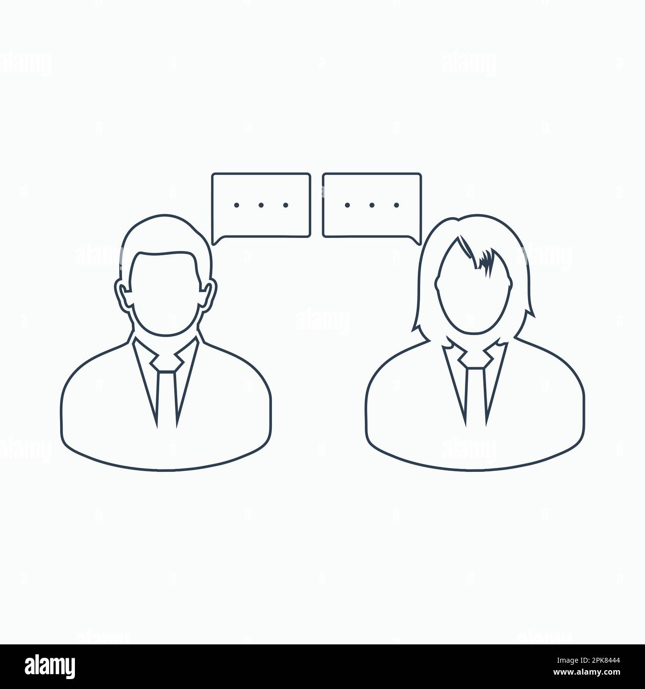 Conversation icon. Line style vector EPS Stock Vector Image & Art - Alamy