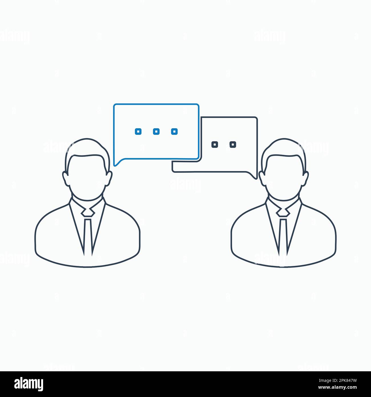 Conversation icon. Line style vector EPS Stock Vector Image & Art - Alamy