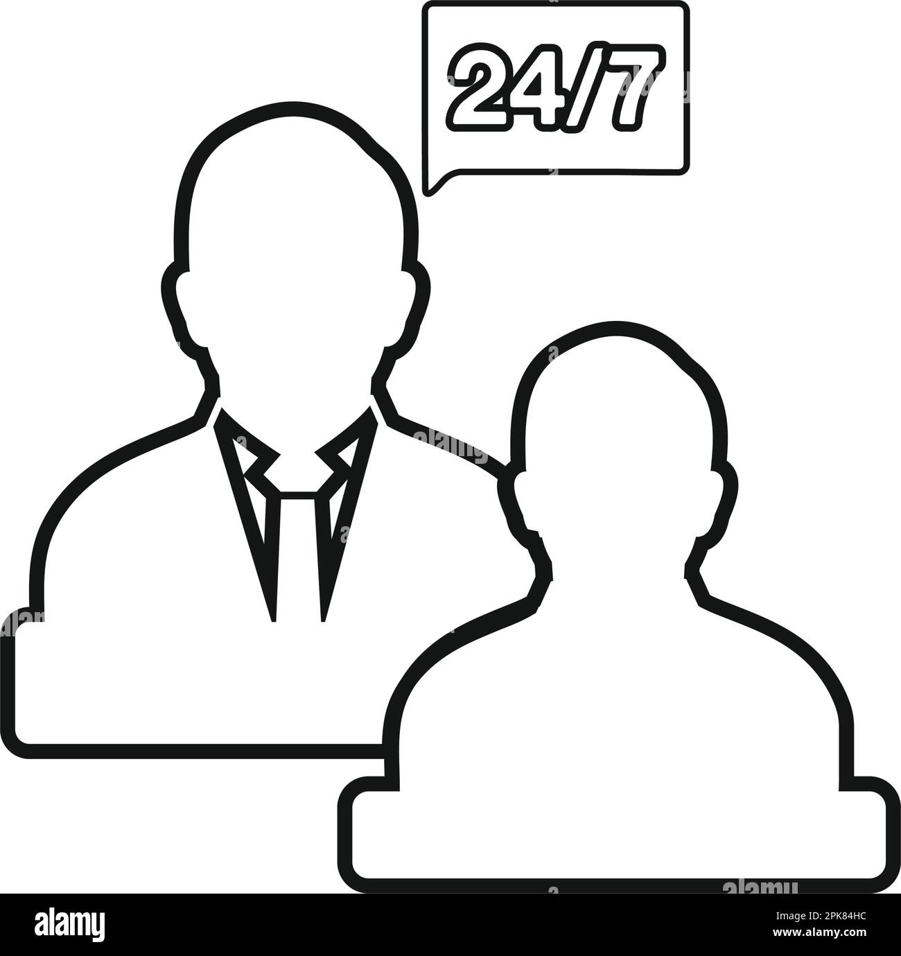 24 Hours customer service icon. Editable Vector Symbol Illustration ... 24 Hours customer service icon. Editable Vector Symbol Illustration ...