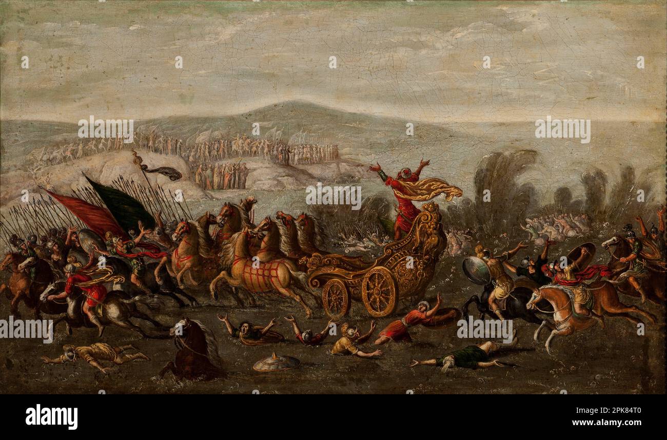 The Israelites crossing the Red Sea between 1630 and 1660 by Juan de la ...