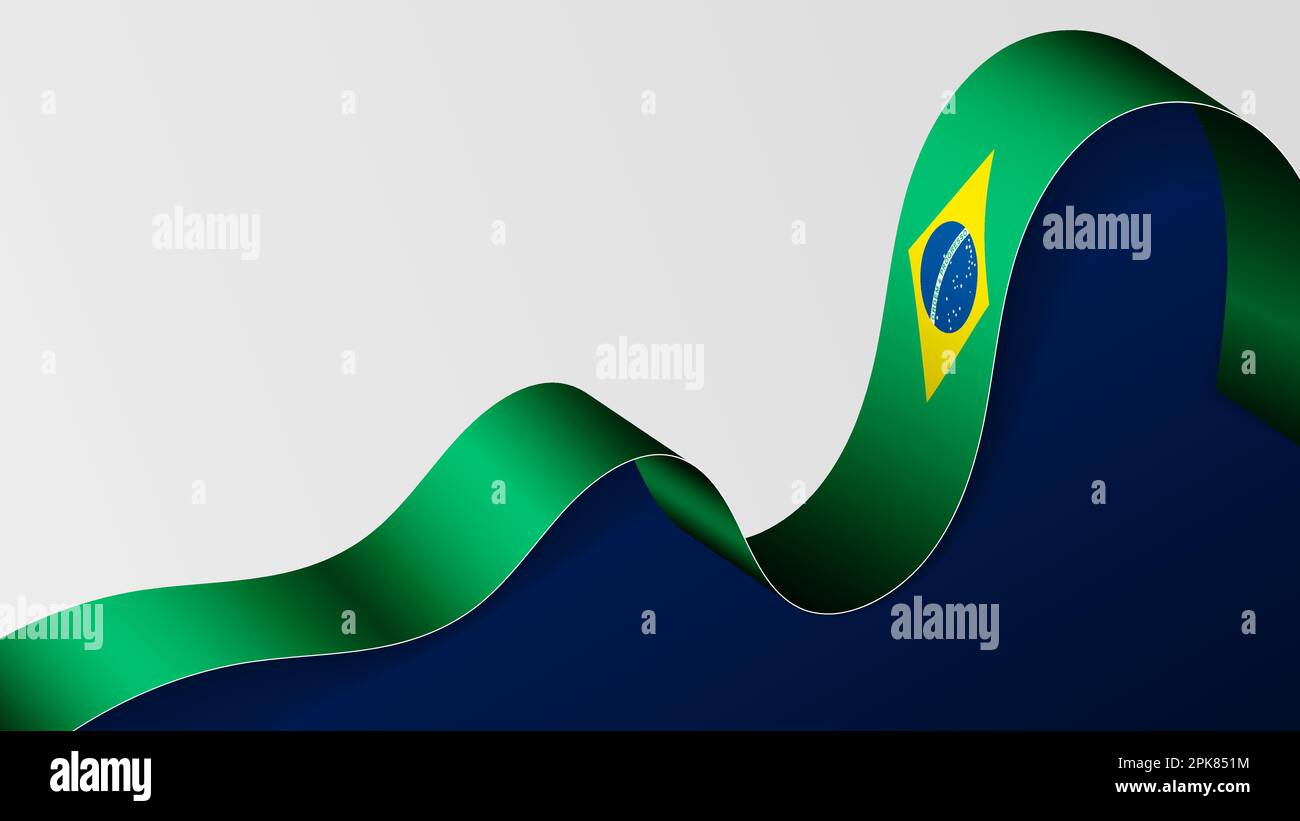 Brazil ribbon flag background. Element of impact for the use you want ...