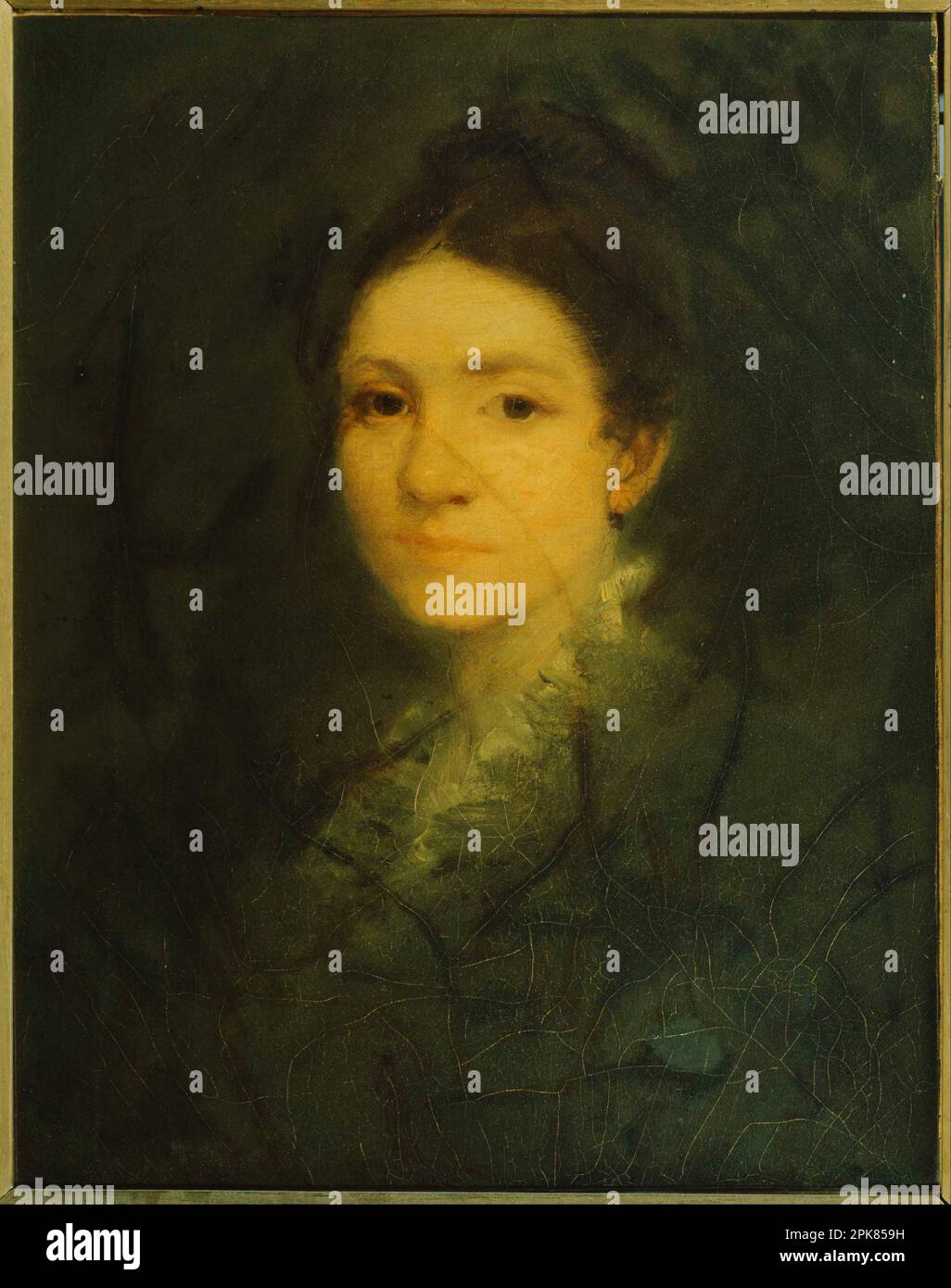 Portrait of Mrs. Aaron Fuller 1869 by George Fuller Stock Photo - Alamy