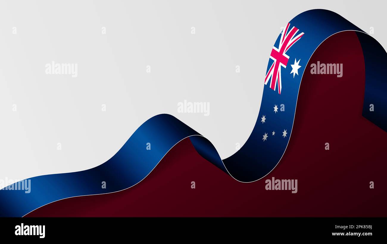 Australia ribbon flag background. Element of impact for the use you ...
