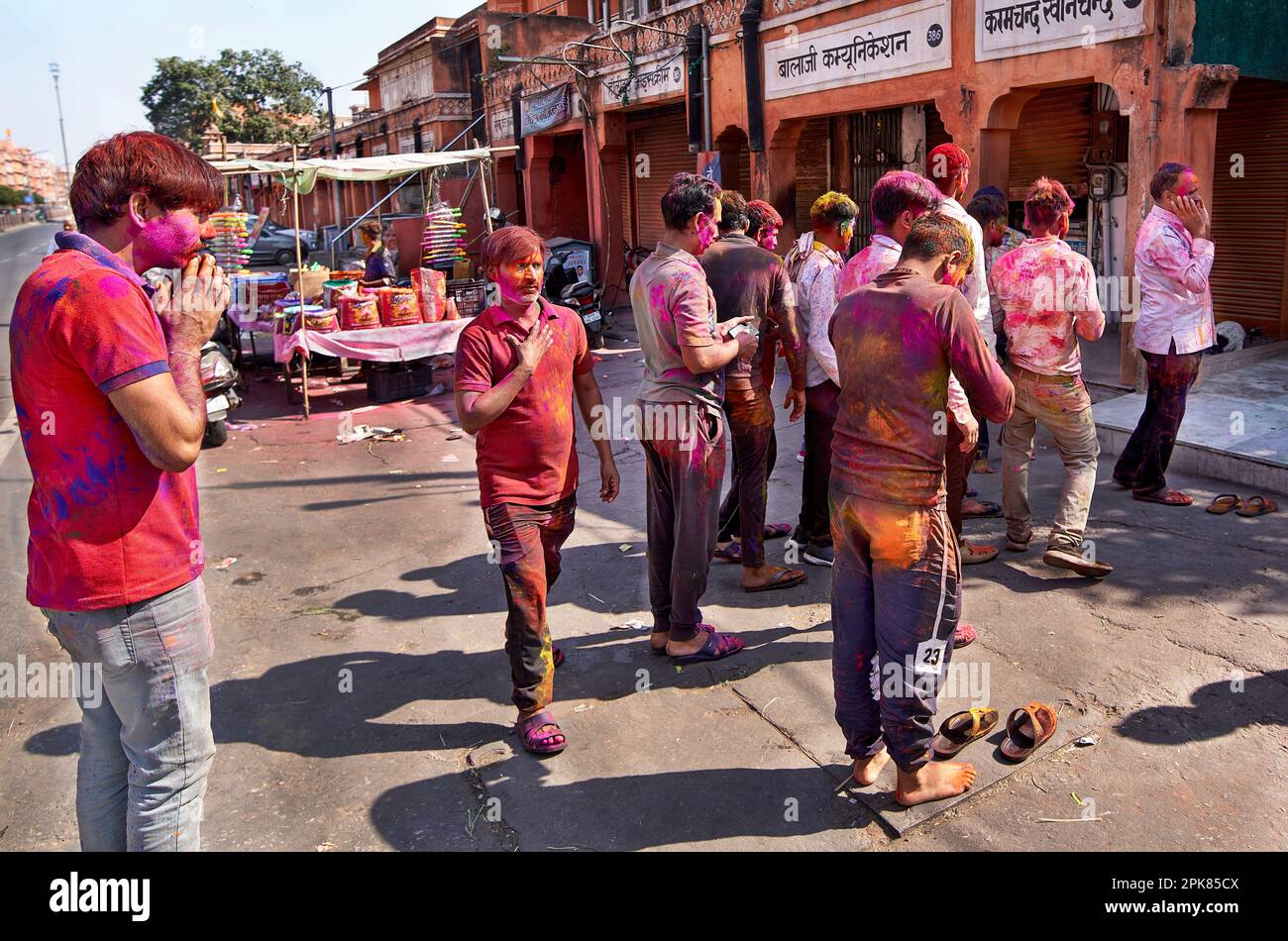 Holi Festival goers, Jaipur India. Holi ( /ˈhoʊliː/) is a popular and ...