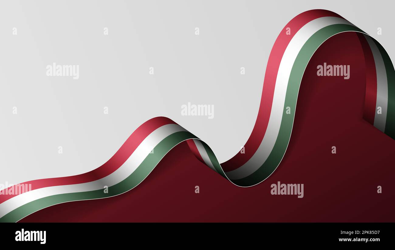 Hungary ribbon flag background. Element of impact for the use you want ...