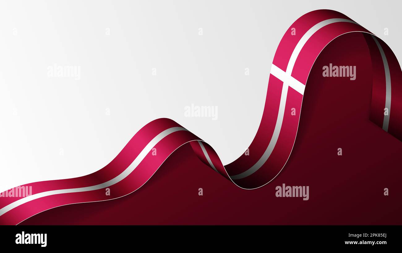 Denmark ribbon flag background. Element of impact for the use you want ...