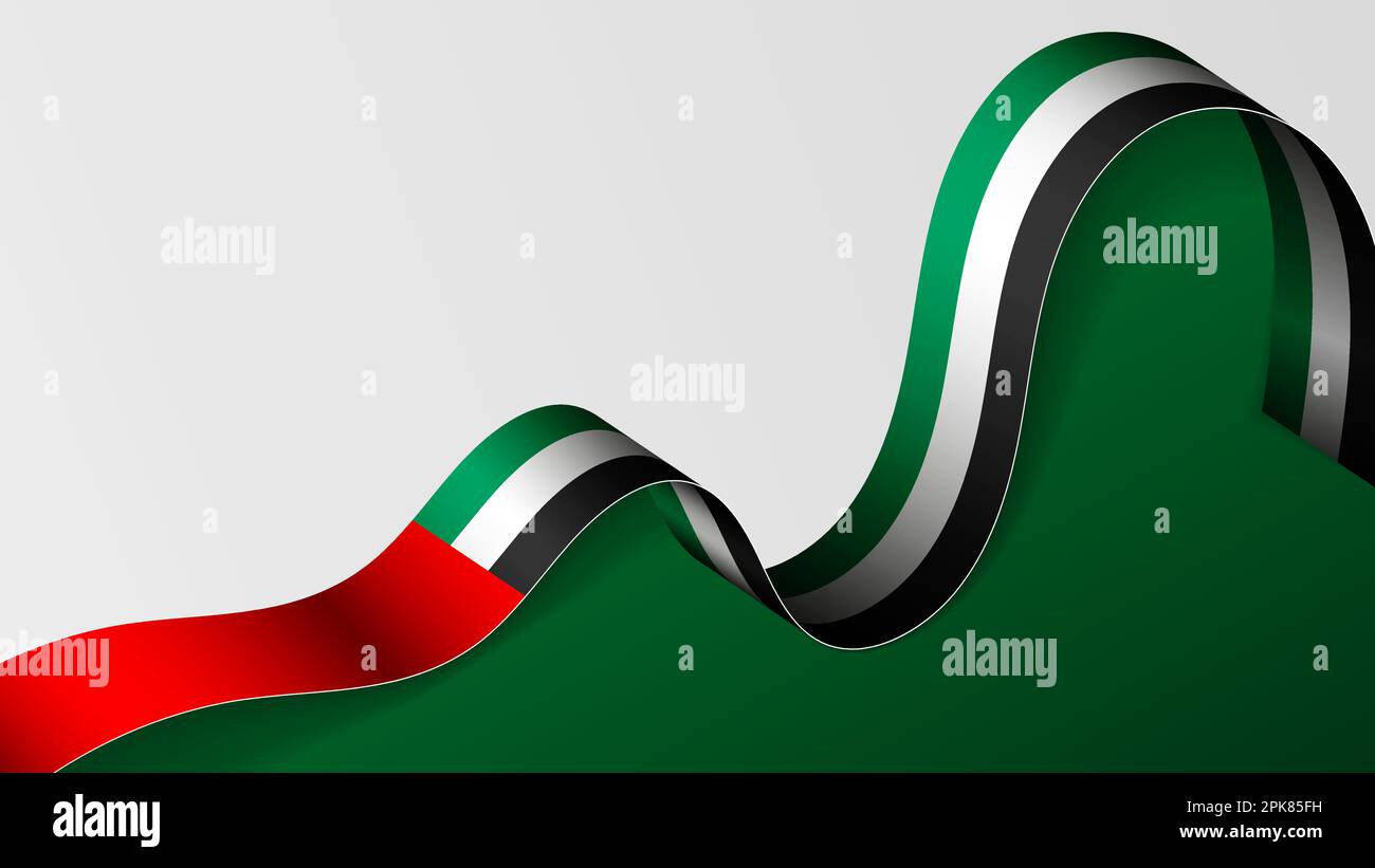 EAU ribbon flag background. Element of impact for the use you want to ...