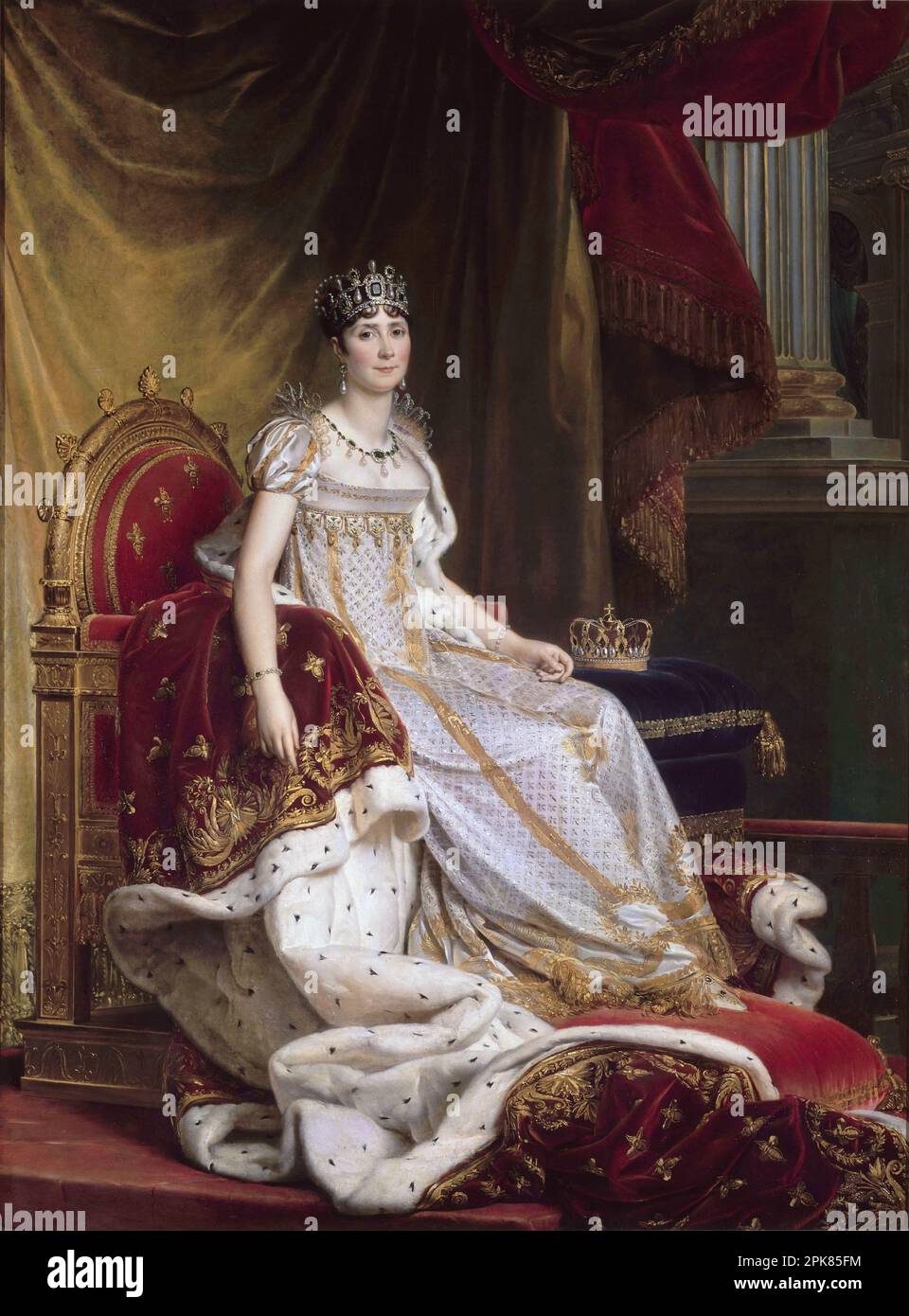 Joséphine in coronation costume (1807 - 1808) by Francois Gerard Stock ...
