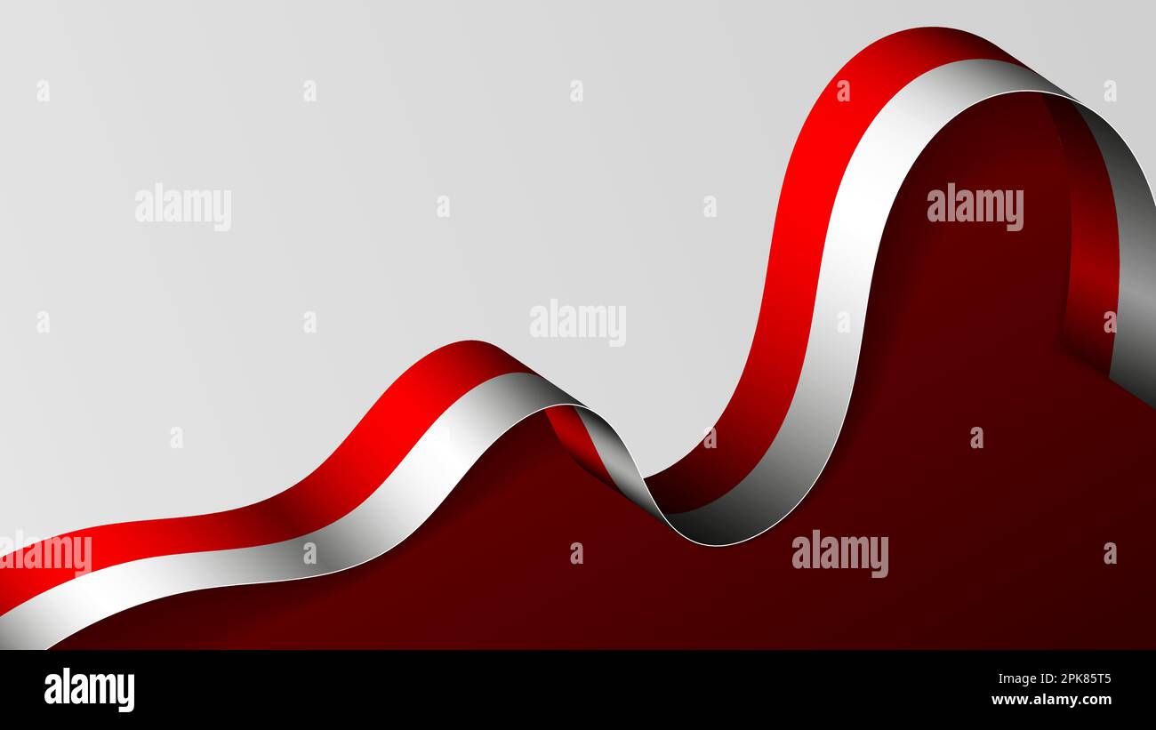 Indonesia ribbon flag background. Element of impact for the use you ...
