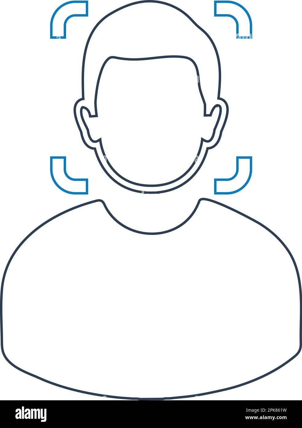 Biometric system vector vectors Cut Out Stock Images & Pictures - Alamy