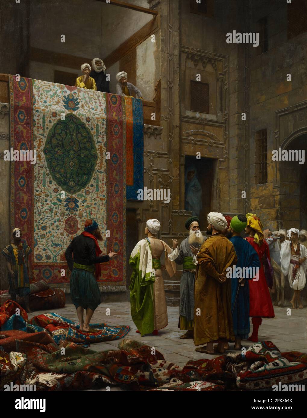 The Carpet Merchant / Carpet Merchant in Cairo circa 1887 by Jean-Leon ...